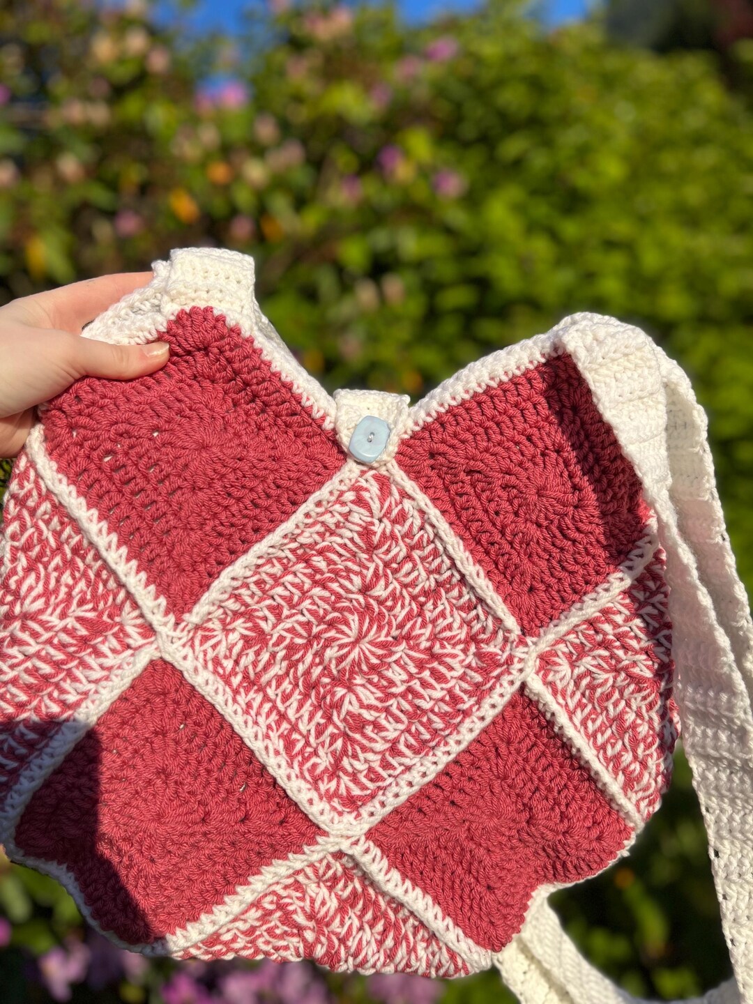 Crochet Granny Square Crossy Body Bag - Etsy