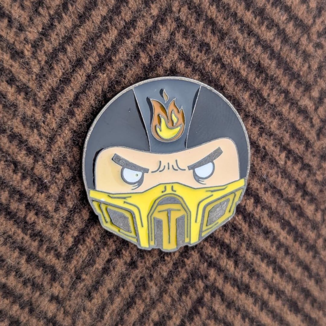 Scorpion Enamel Pin – Mortal Kombat Hellfire Ninja Gaming Lapel Pin - Etsy