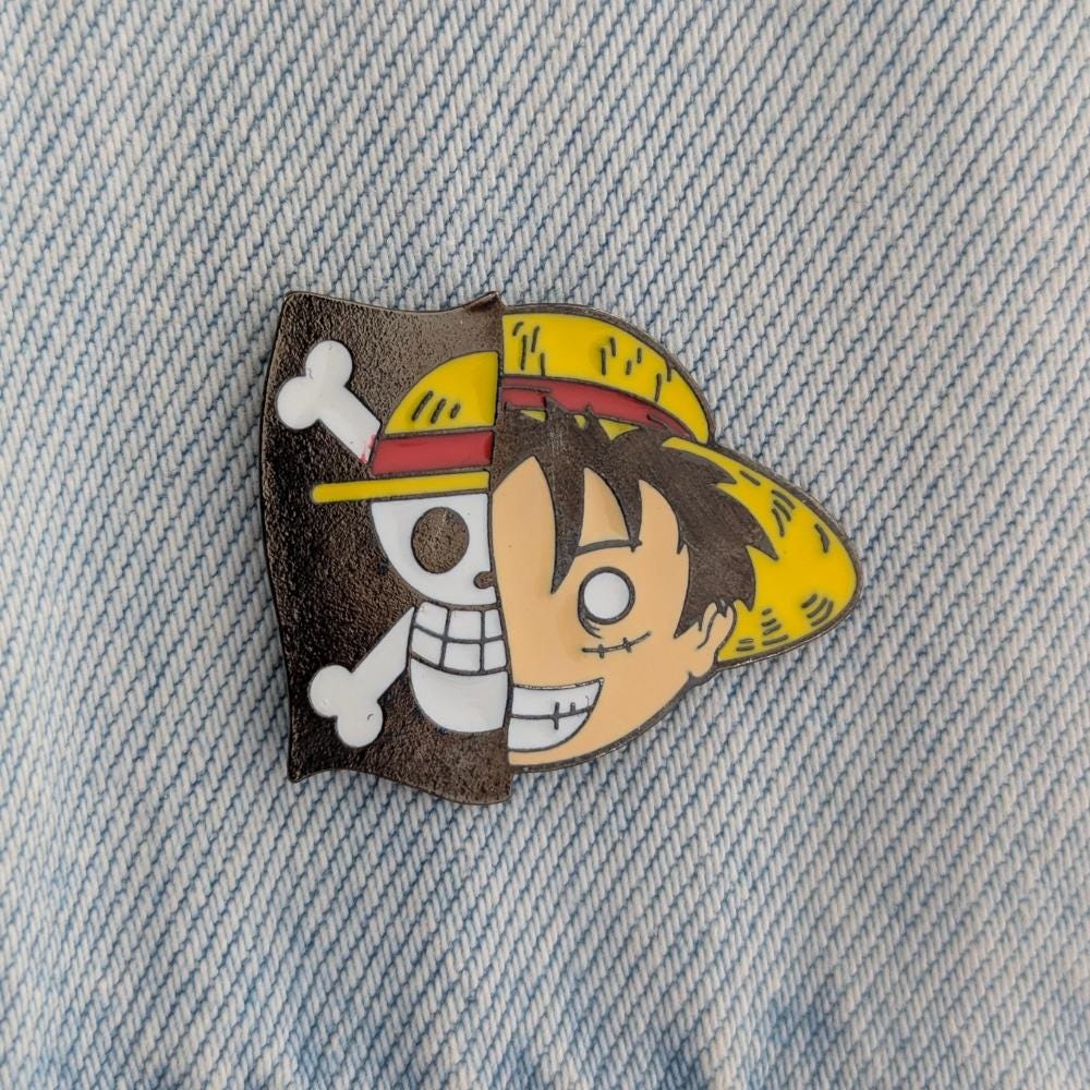 Monkey D. Luffy Enamel Pin – One Piece Straw Hat Anime Collectible - Etsy