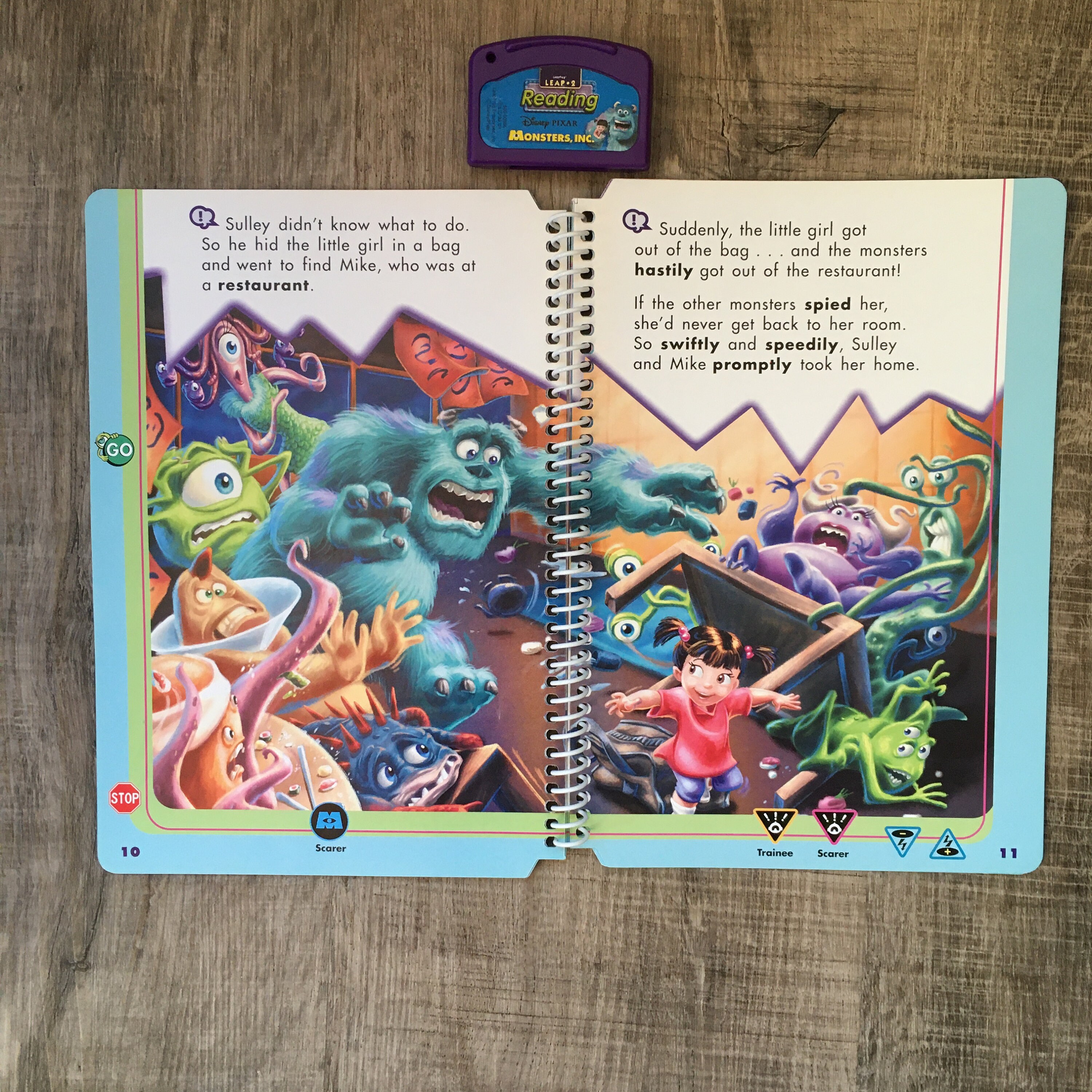 Leapfrog, Leap 2, Reading, Monsters, Inc, Grades 1-3, Ages 6-8 ...