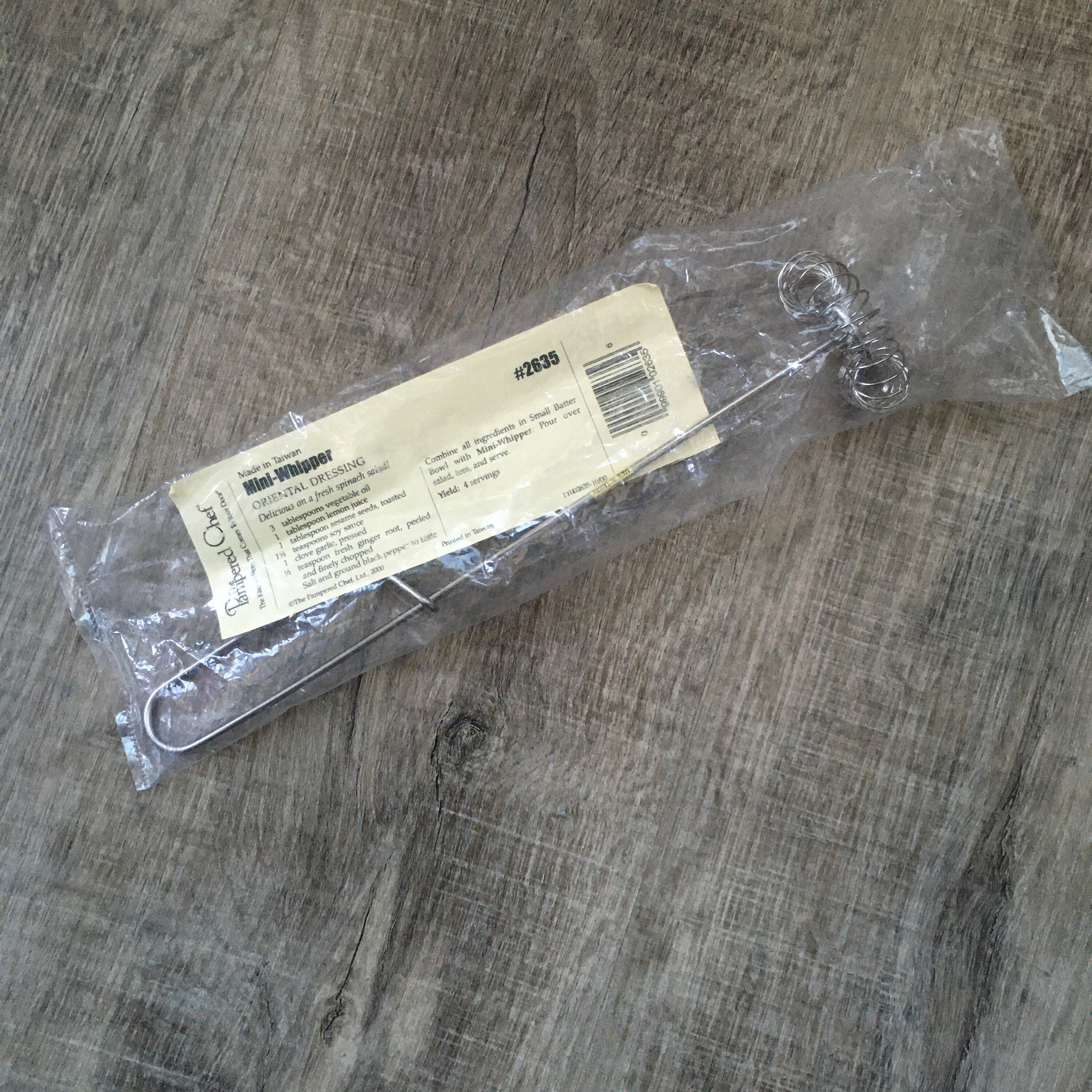 Pampered Chef Stainless Steel Mini Whipper 2635, Oriental Dressing ...