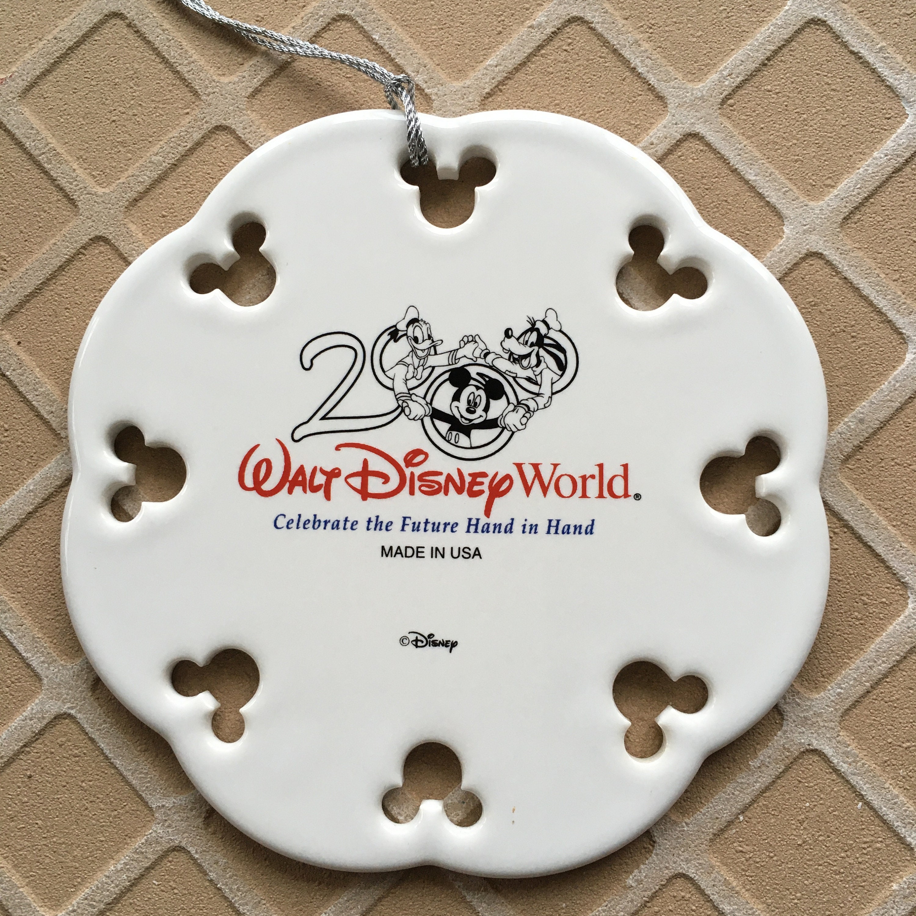 Walt Disney World 2000 Celebrate the Future Hand in Hand Ceramic ...