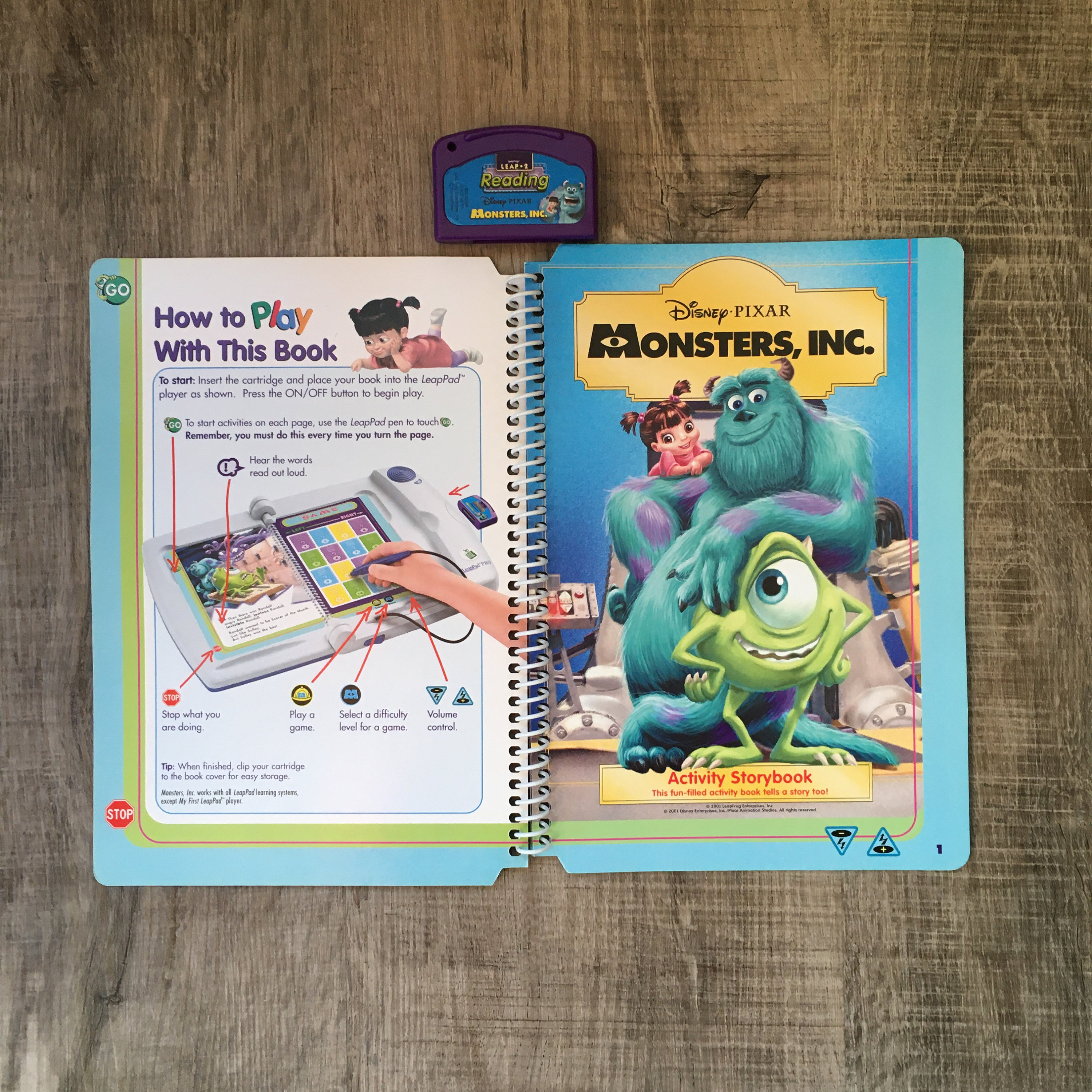 Leapfrog, Leap 2, Reading, Monsters, Inc, Grades 1-3, Ages 6-8 ...
