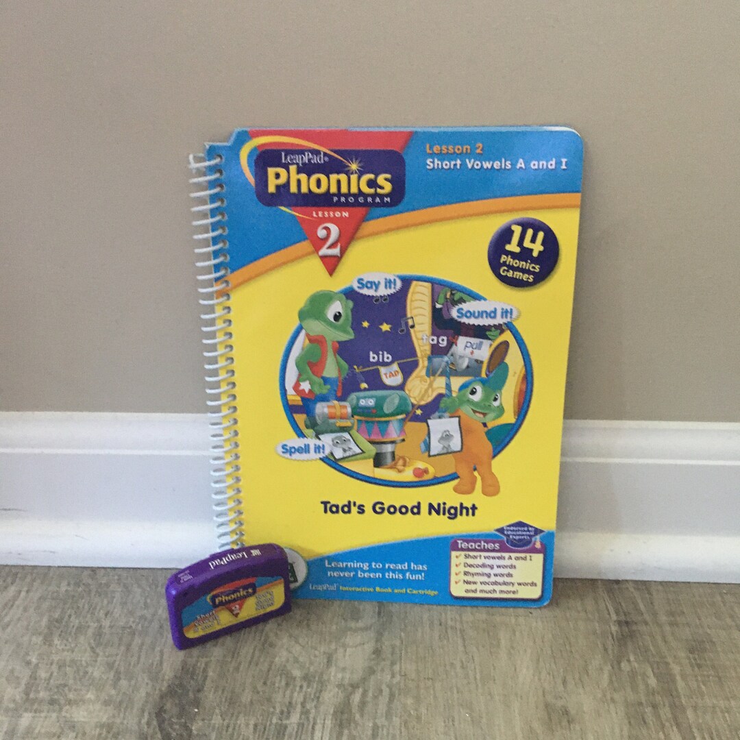 Leappad Phonics Program Lesson 2, Short Vowels A and I, Tad’s Good ...