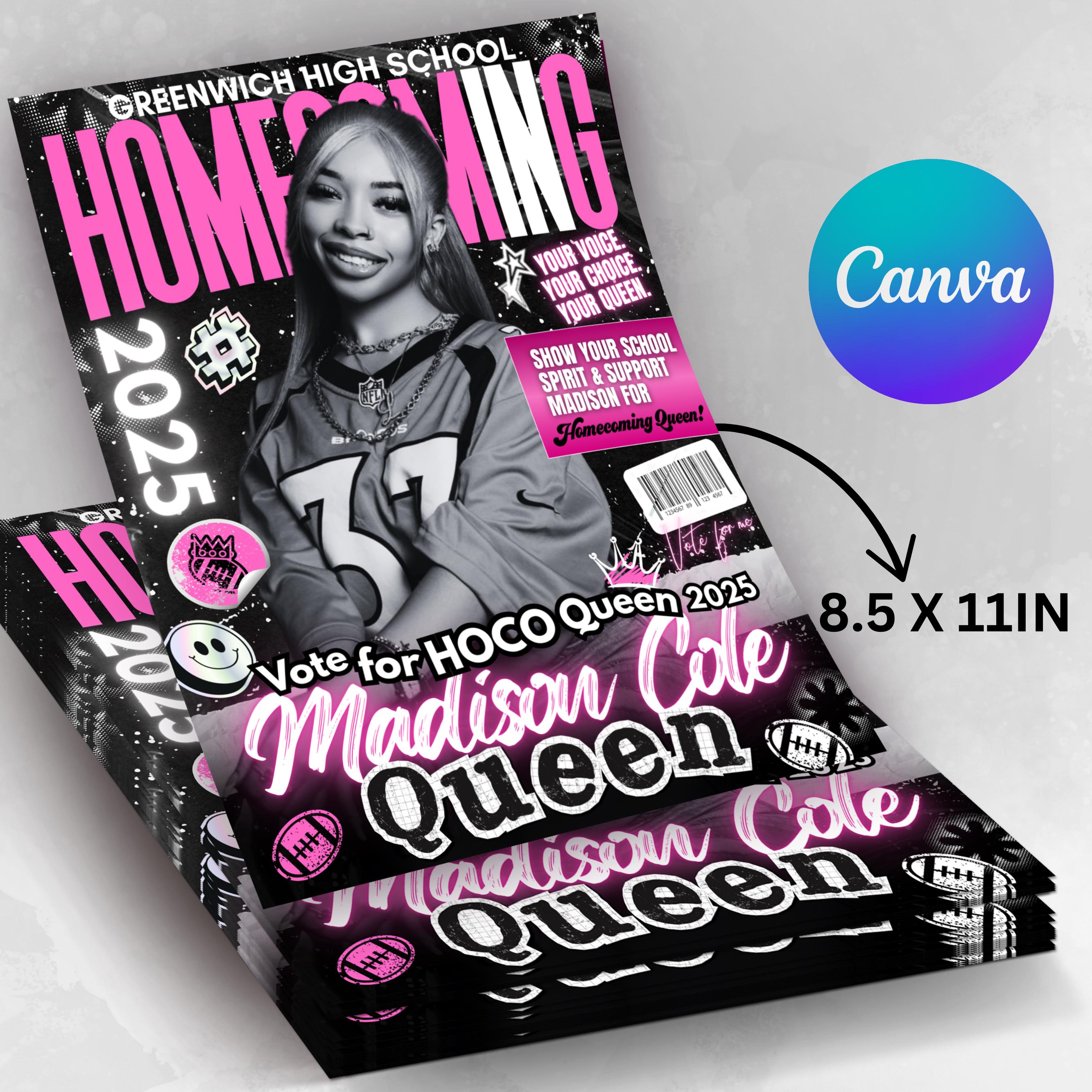 Homecoming Queen Flyer , Homecoming Flyer , Homecoming Campaign Flyer ...
