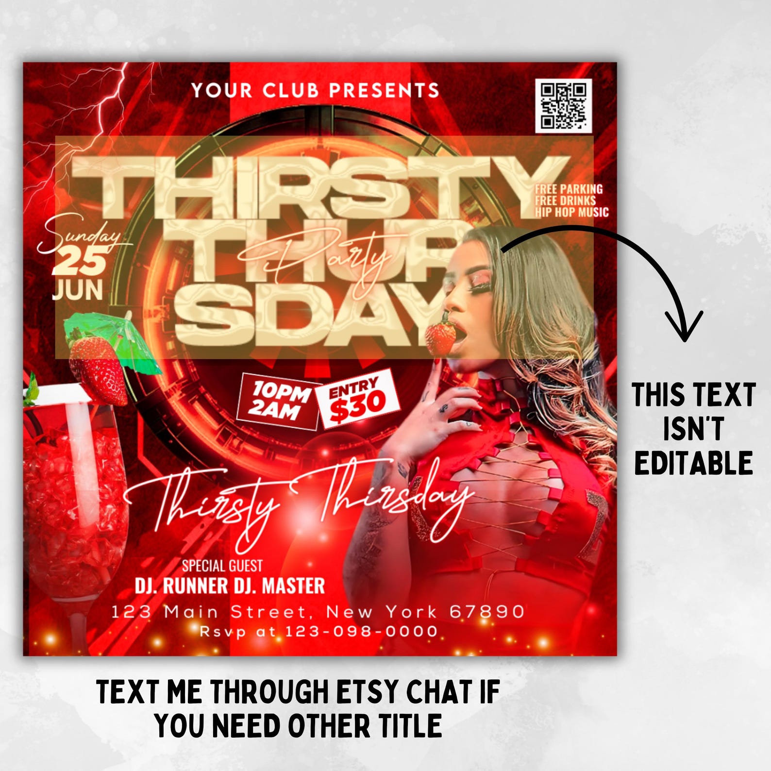 Thirsty Thursday Party Flyer, Thursdays Party Flyer, Thursday Nightclub ...