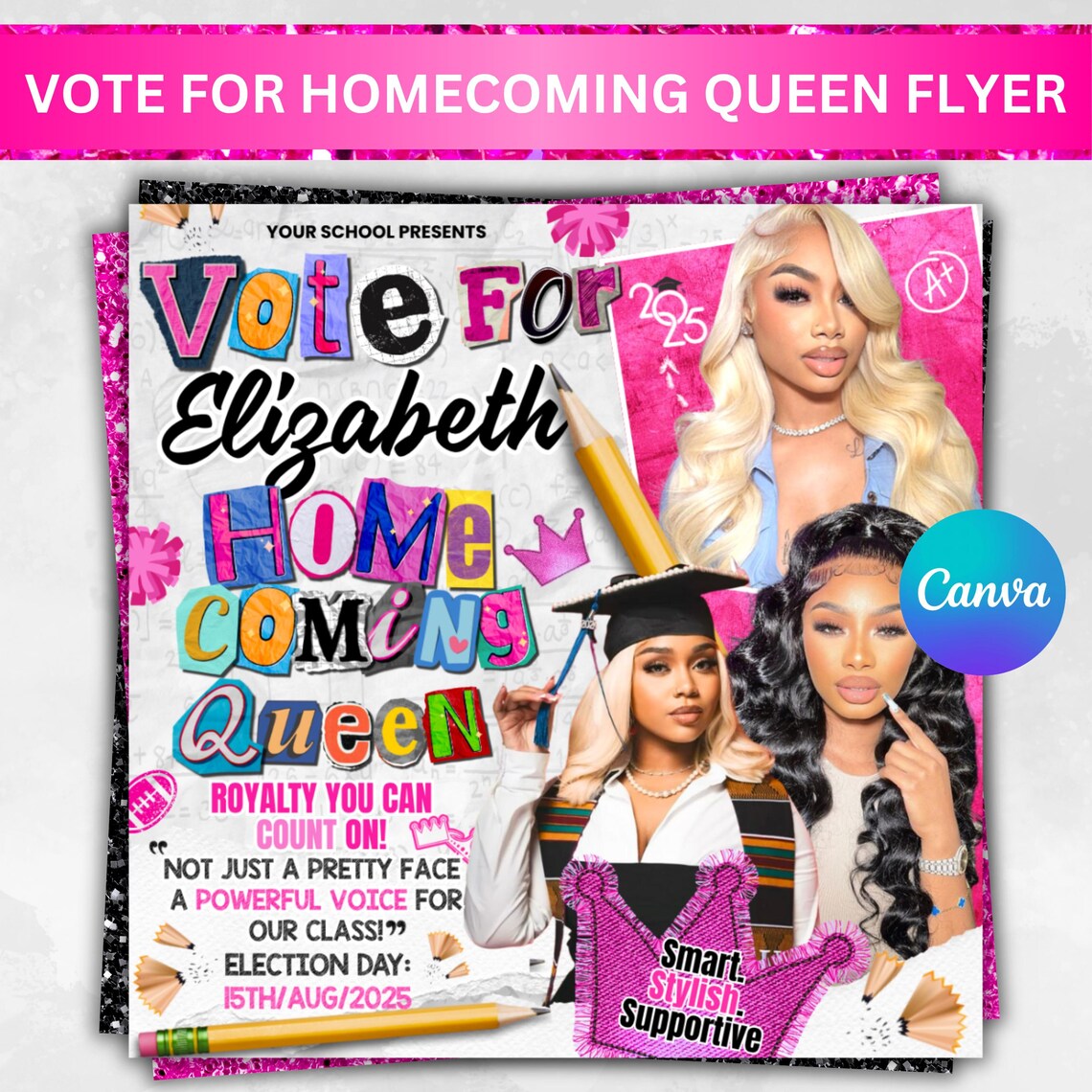 Homecoming Queen Flyer , Homecoming Flyer , Homecoming Campaign Flyer ...
