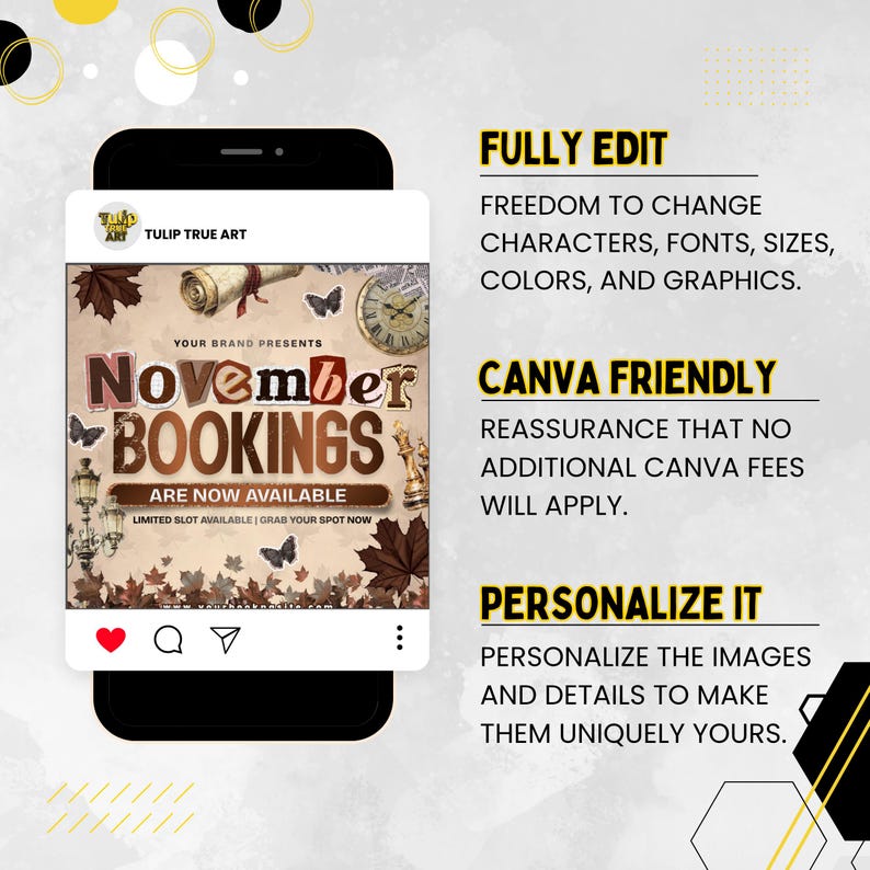 November Booking Flyer, November Books Open, Now Booking November ...