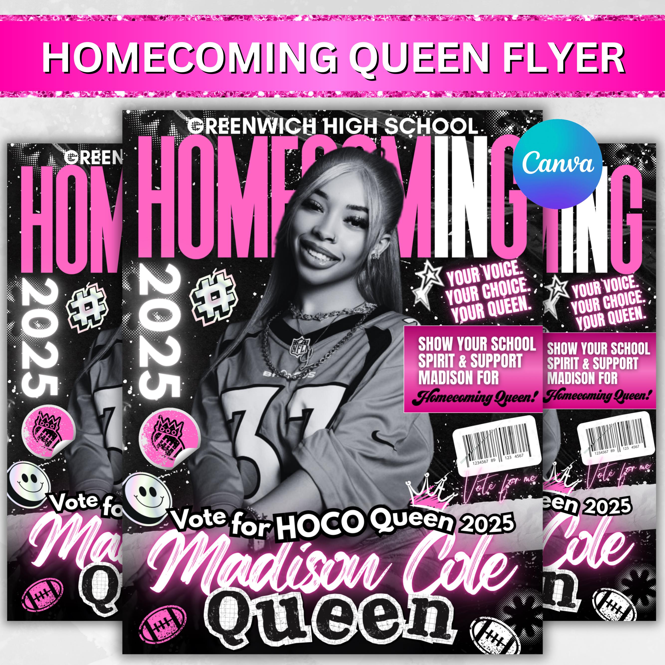 Homecoming Queen Flyer , Homecoming Flyer , Homecoming Campaign Flyer ...