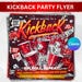 Editable Kickback Party Flyer: Club DJ Invite (1080x1080 Px Canva ...