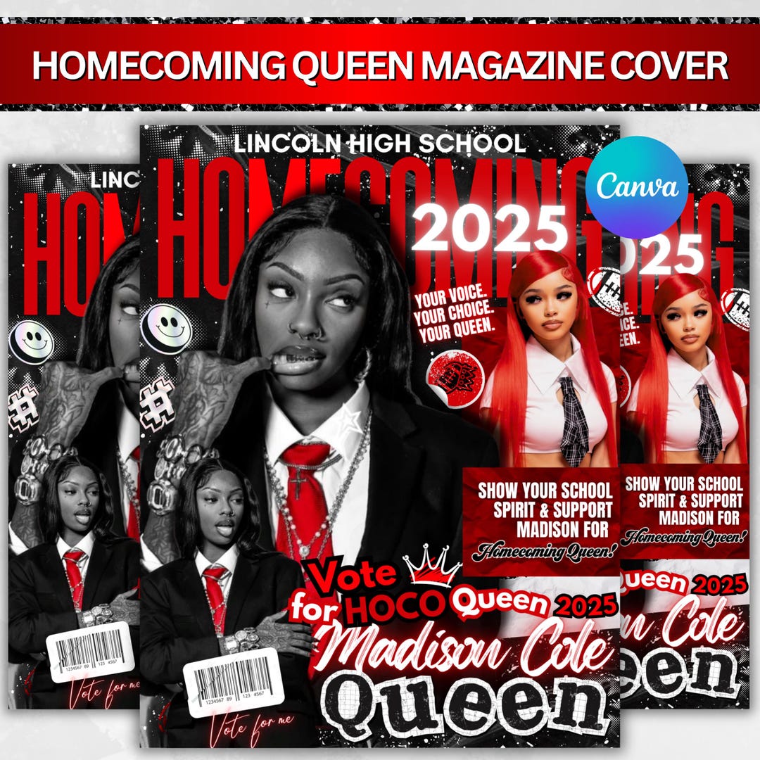 Homecoming Poster Fyer,prom Send off Flyer, DIY Prom Flyer, Prom Canva ...