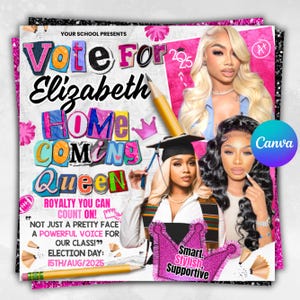 Homecoming Queen Flyer , Homecoming Flyer , Homecoming Campaign Flyer ...