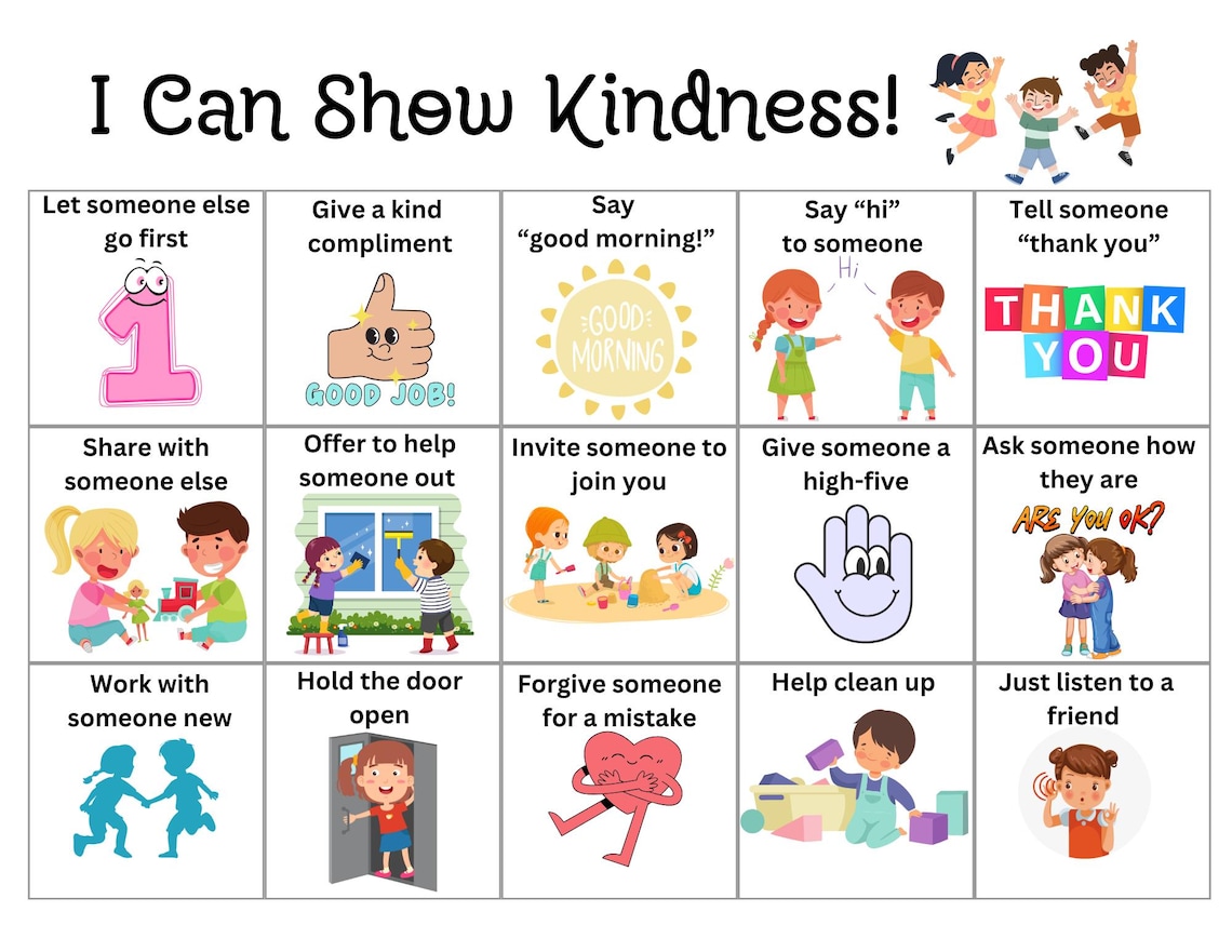 I Can Show Kindness Digital Download - Etsy