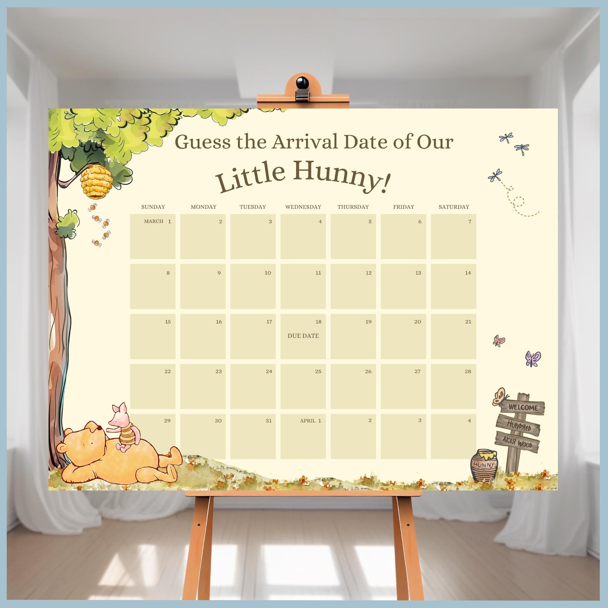 Classic Winnie the Pooh Baby Shower 50 Games Bundle, Printable ...