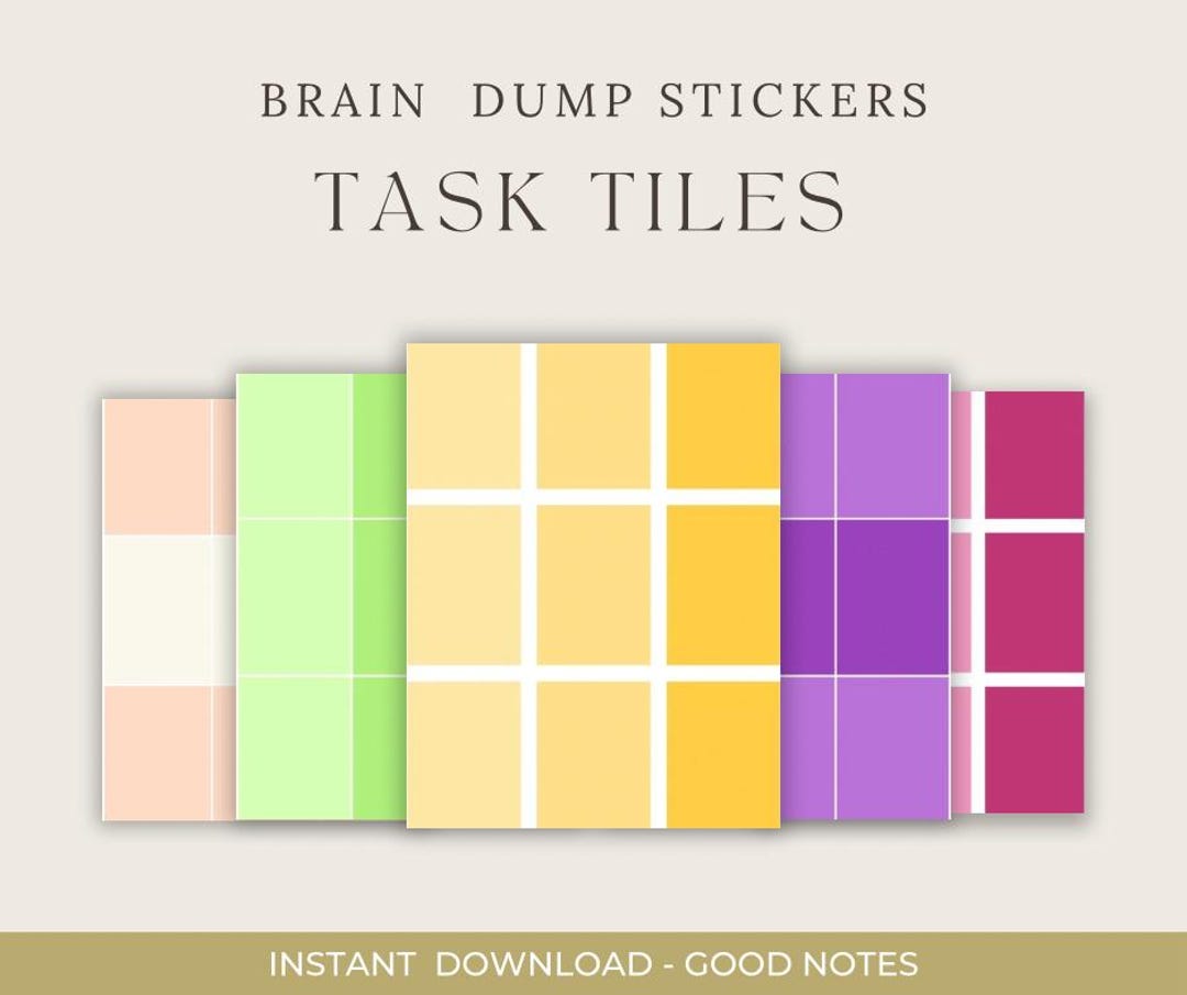 Digital Dashboard | Task Tiles | Brain Dump | Good Notes to Do Sticky ...