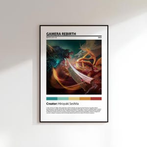 Gamera Rebirth Anime Poster, Japanese Manga Wall Art Print, Aesthetic ...