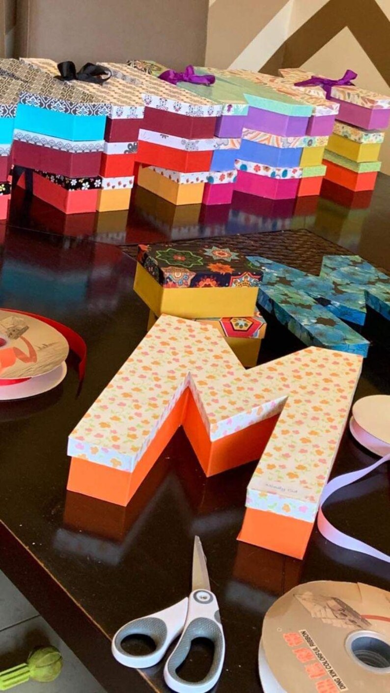 3D Box Alphabet Letters - Design File for Silhouette Studio With the ...