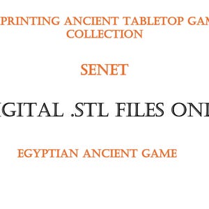 Senet - Stl 3d Printing - Ancient Egyptian Board Game - Tabletop - Etsy