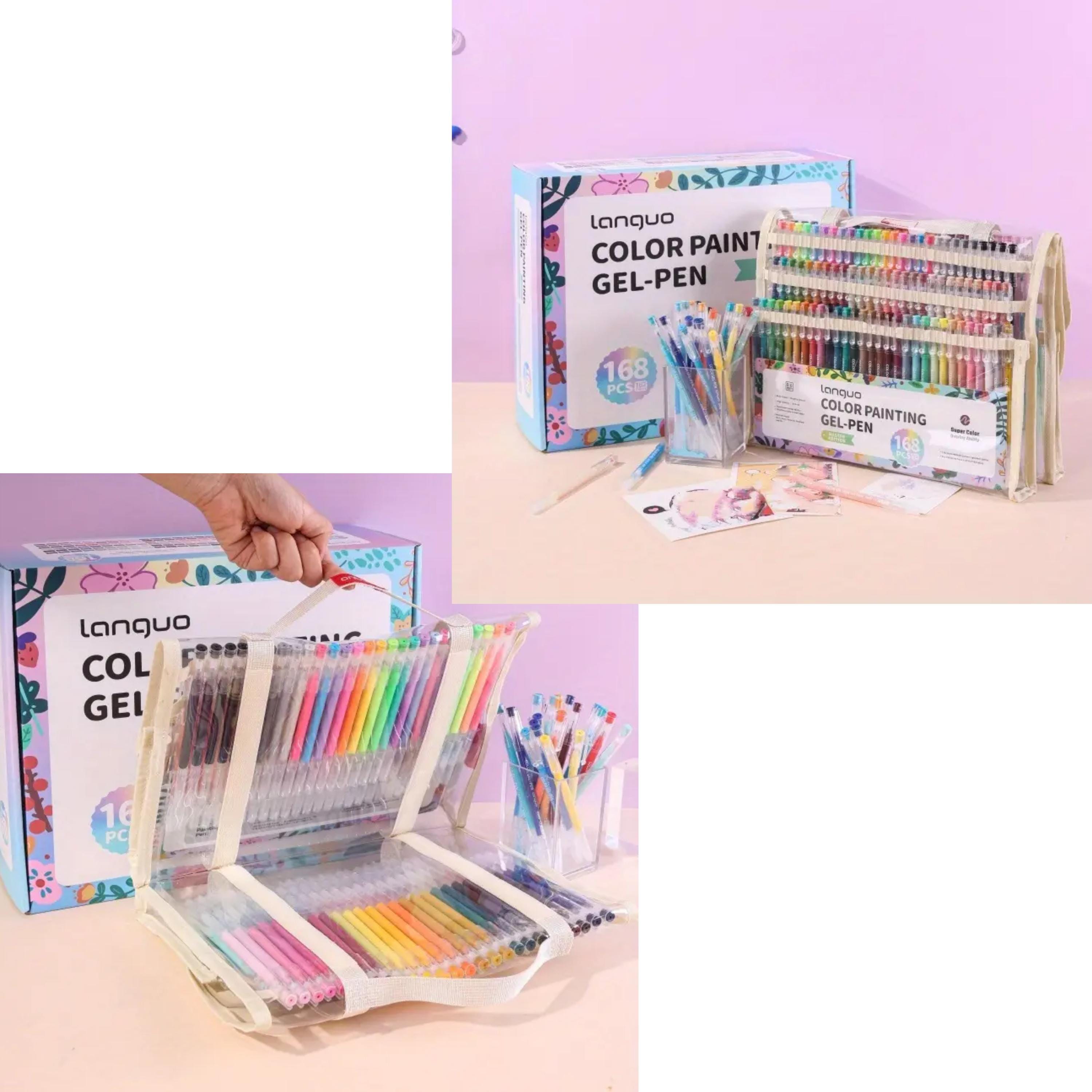 Languo Gel Pen Swatch Template: 162 Colors, Printable Color Chart (PDF ...