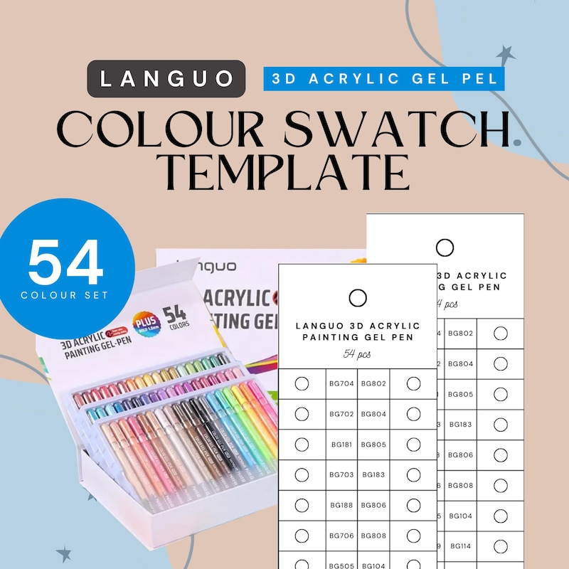 Languo Acrylic Marker Pen - Etsy