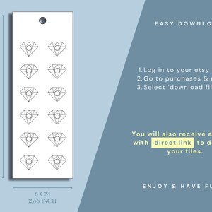 Digital Blank Colour Swatch Template – Diamonds Printable Colour Chart ...