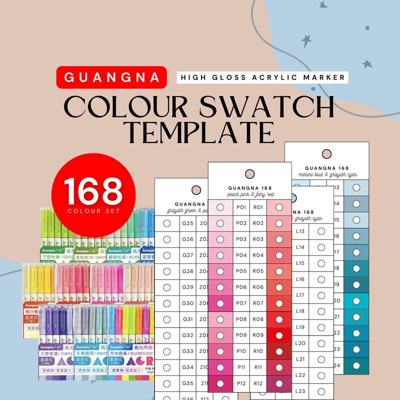 Swatch Template Svg - Etsy