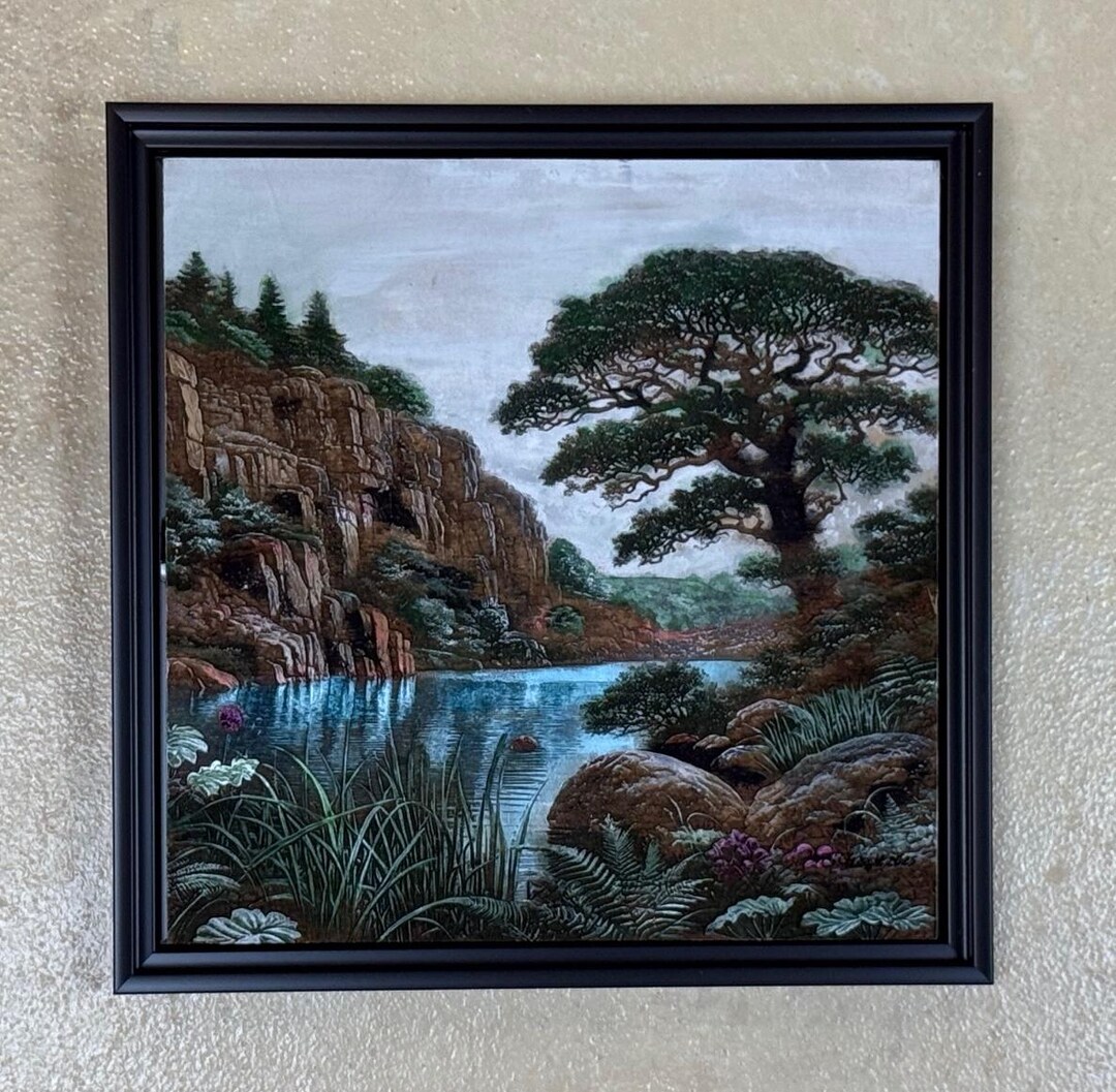 Medieval Cliffside Falls - Engraved Fantasy Landscape Art | Timeless ...
