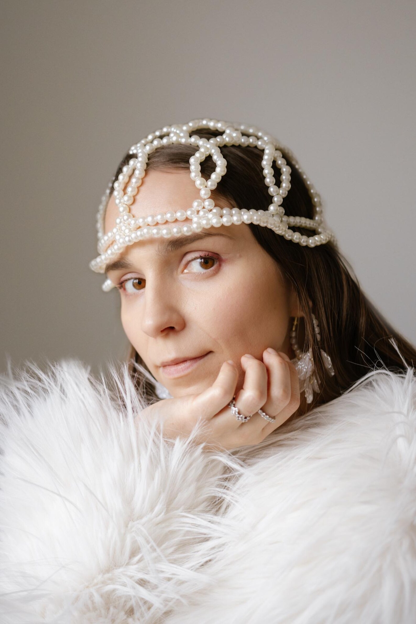 Pearl Bridal Tikka Cap: Handmade 1920s Gatsby Headpiece - Etsy