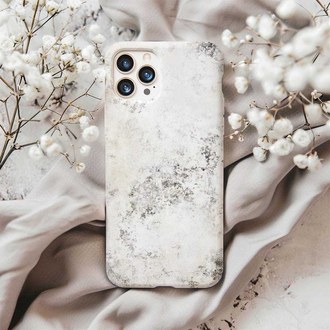 Minimalist Stone Texture iPhone 16 Case, Grunge iPhone Case, Tough ...