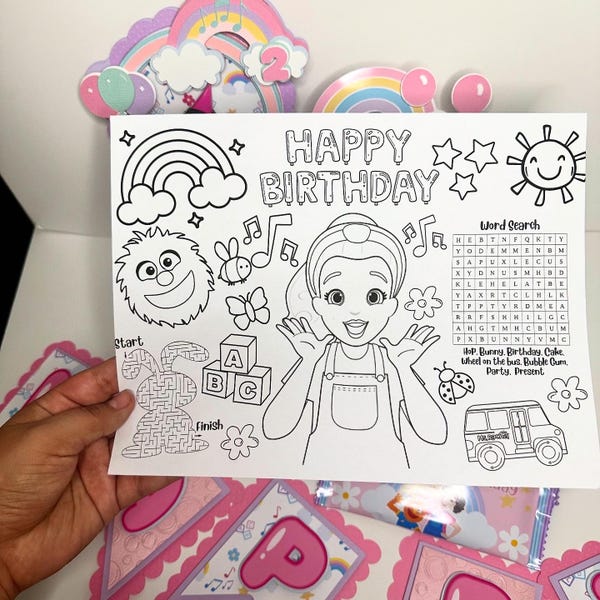 Ms Rachel Coloring Pages - Etsy
