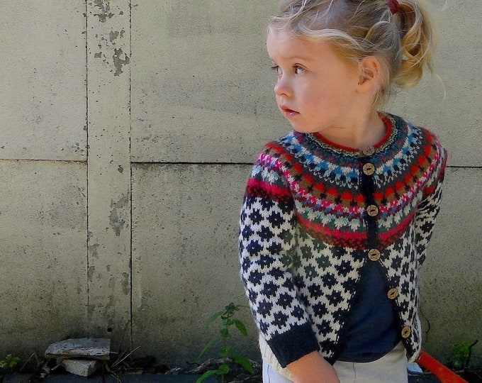 Fair Isle Cardigan for Girls - Etsy
