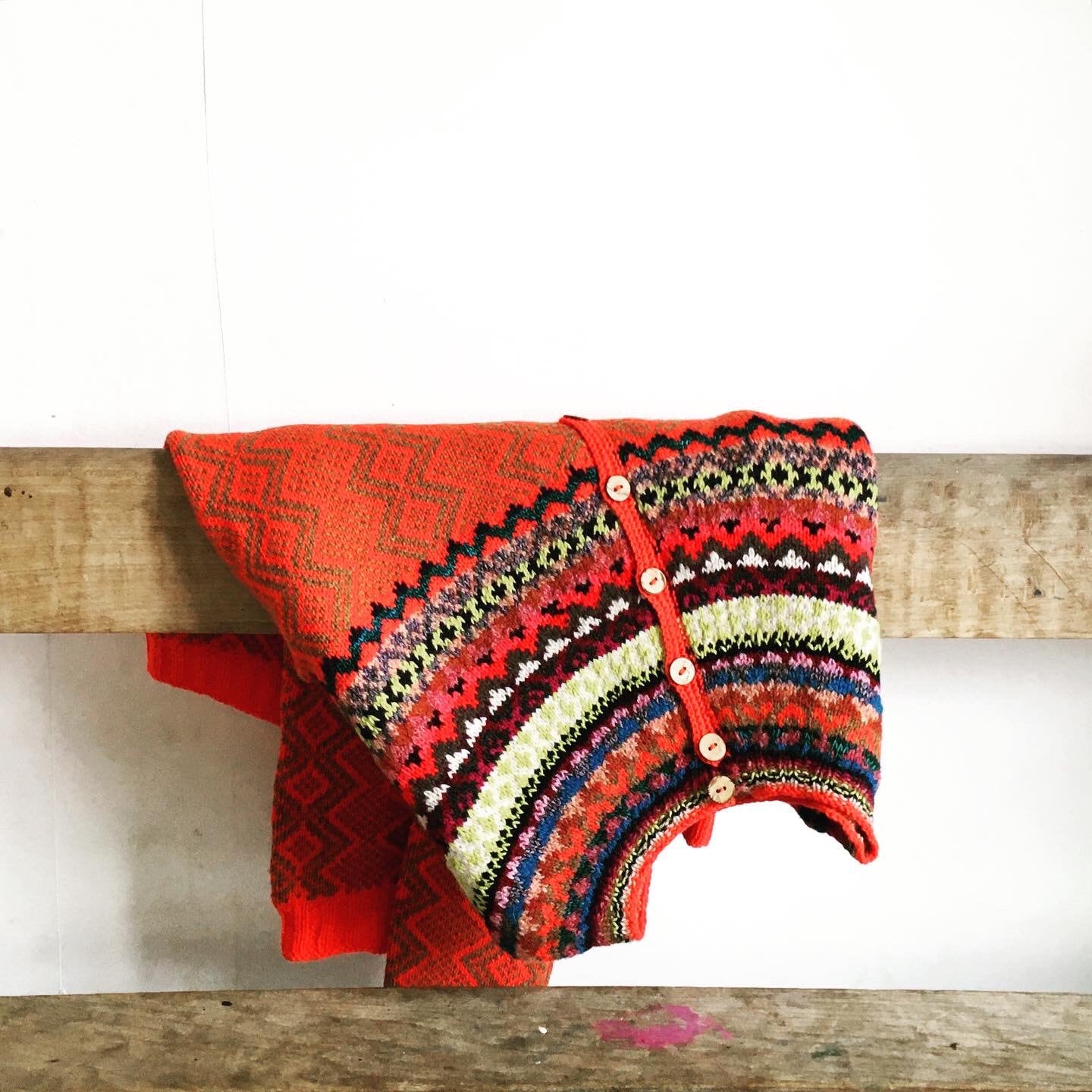 Original Fair Isle Yoke Cardigan for Women - Etsy