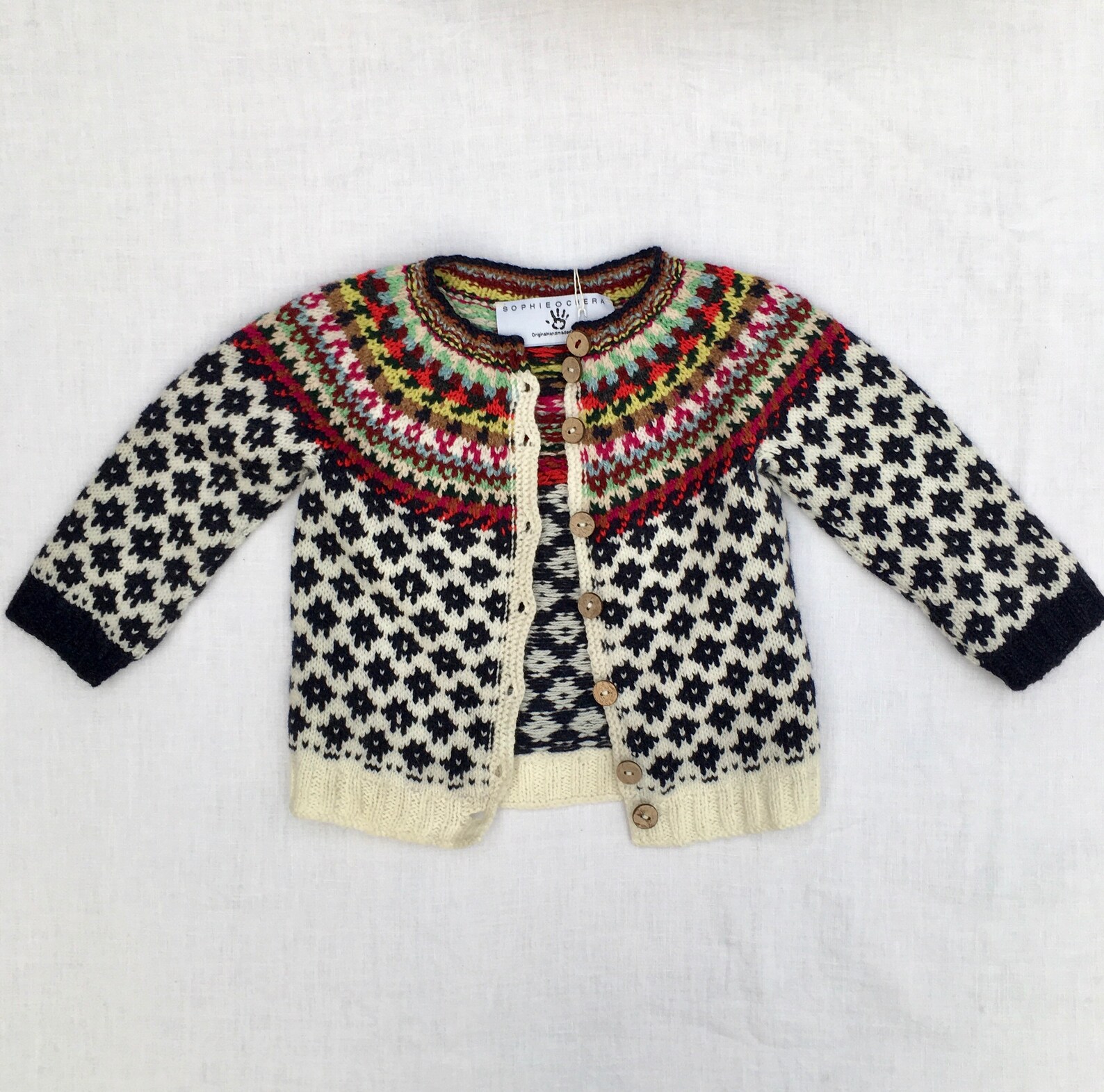 Fair Isle Cardigan for Girls - Etsy