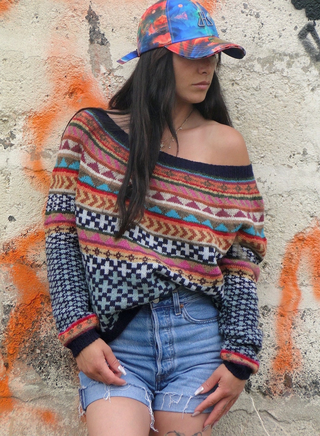 Modern Fair Isle Knitting Pattern for Women - Etsy