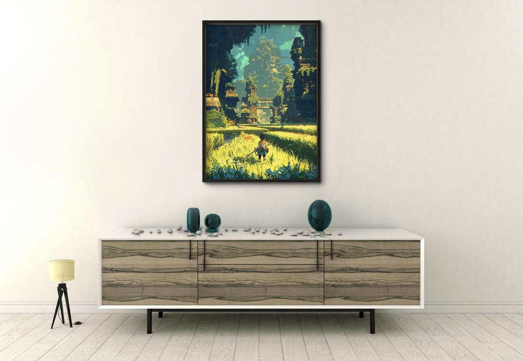 Studio Ghibli Inspired Framed Posters, Makoto Shinkai Style Wall Art ...