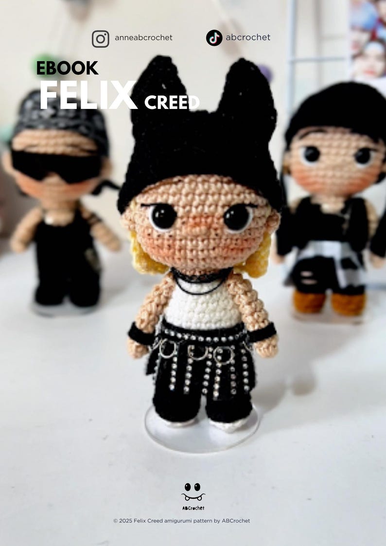 Mini Felix Stray Kids Creed Inspired Amigurumi | SKZ Crochet Doll | SKZ ...