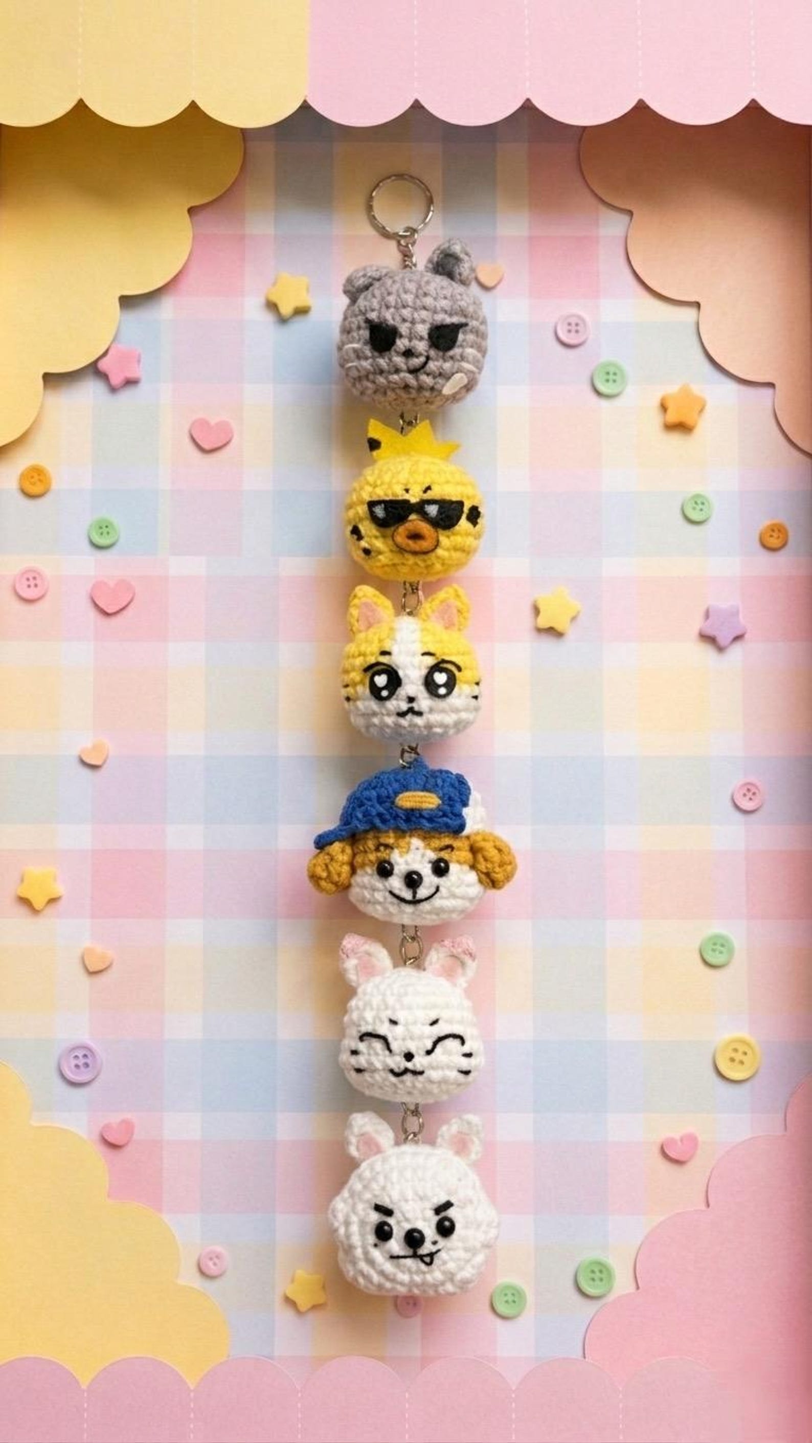 Enhypen Inspired Amigurumi Keychain Crochet Pattern PDF | Enchin Mascot ...