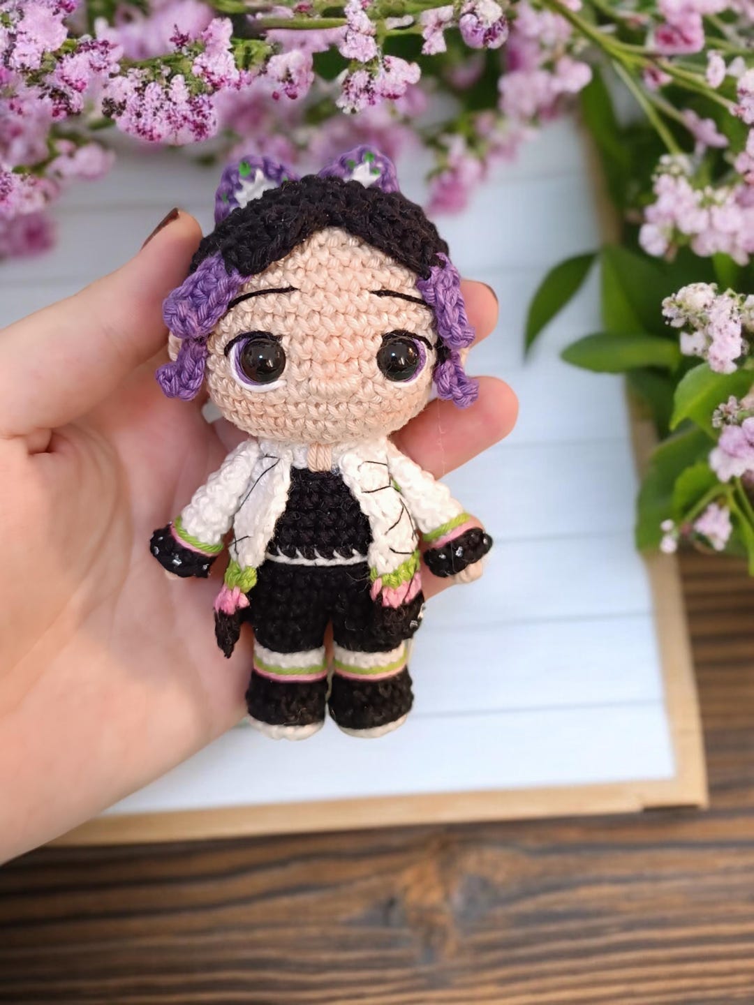 Digital English Pattern Mini Shinobu Demon Slayer Inspired Crochet ...