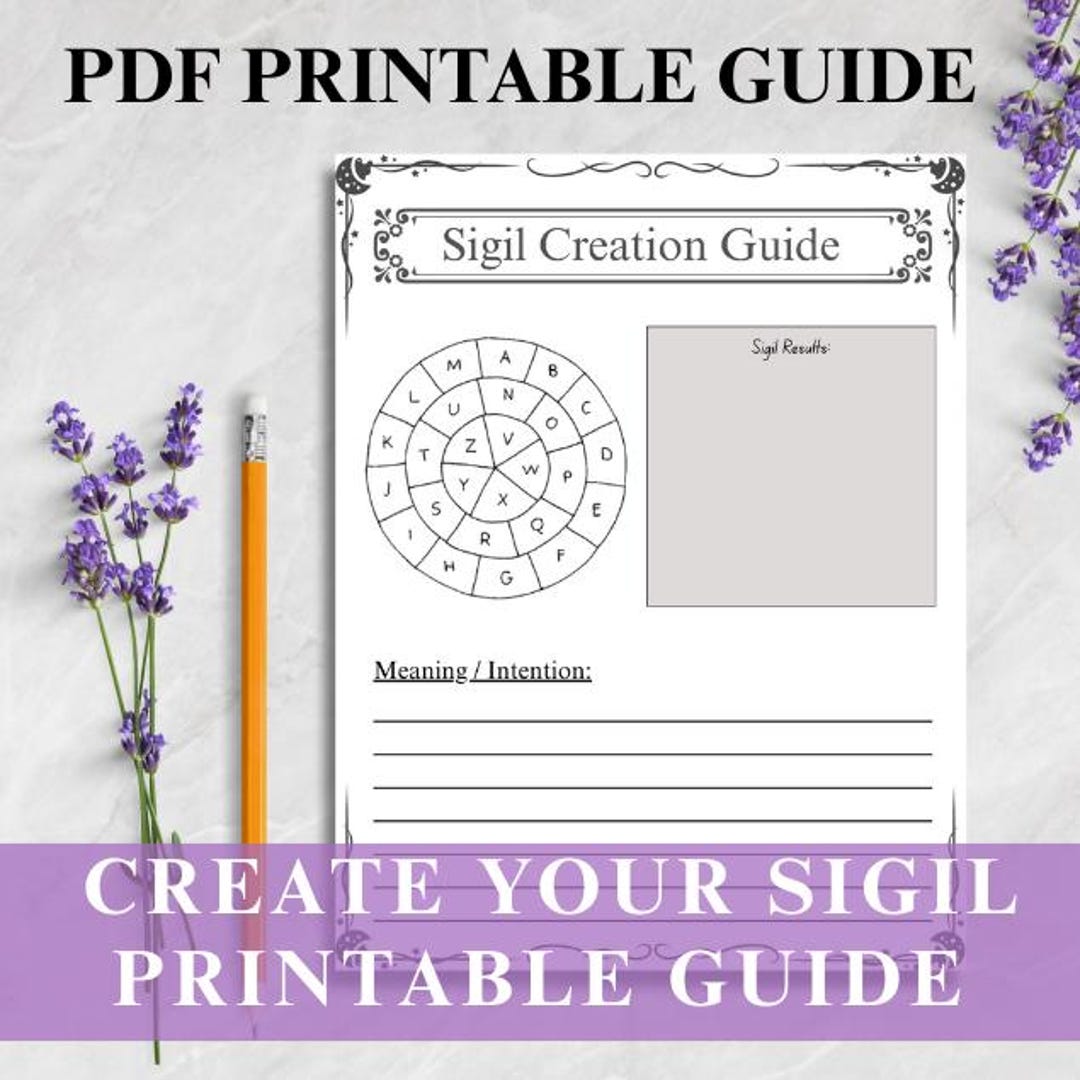 Printable Sigil Creation Guide - Etsy