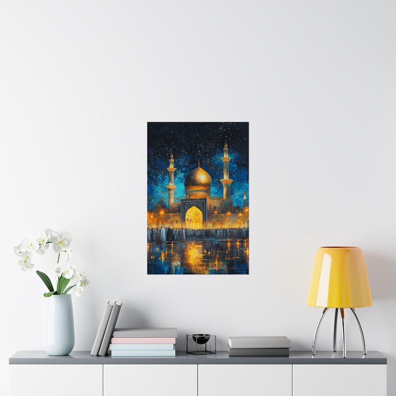 Islamic Imam Hussein Oil Painting Matte Vertical Posters, Islamic Art ...