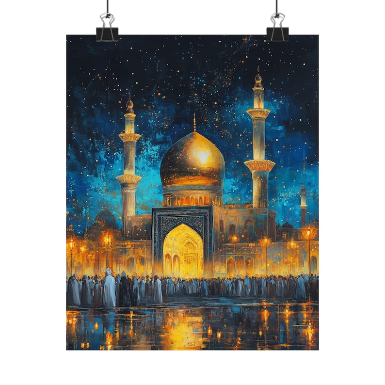 Islamic Imam Hussein Oil Painting Matte Vertical Posters, Islamic Art ...