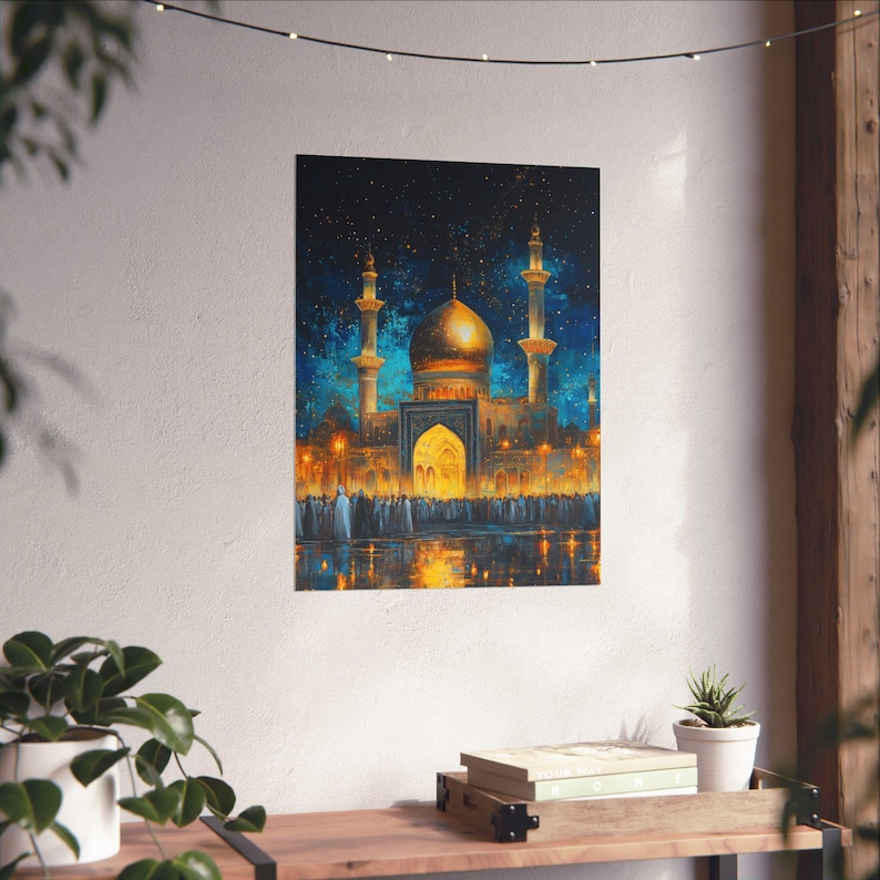 Islamic Imam Hussein Oil Painting Matte Vertical Posters, Islamic Art ...