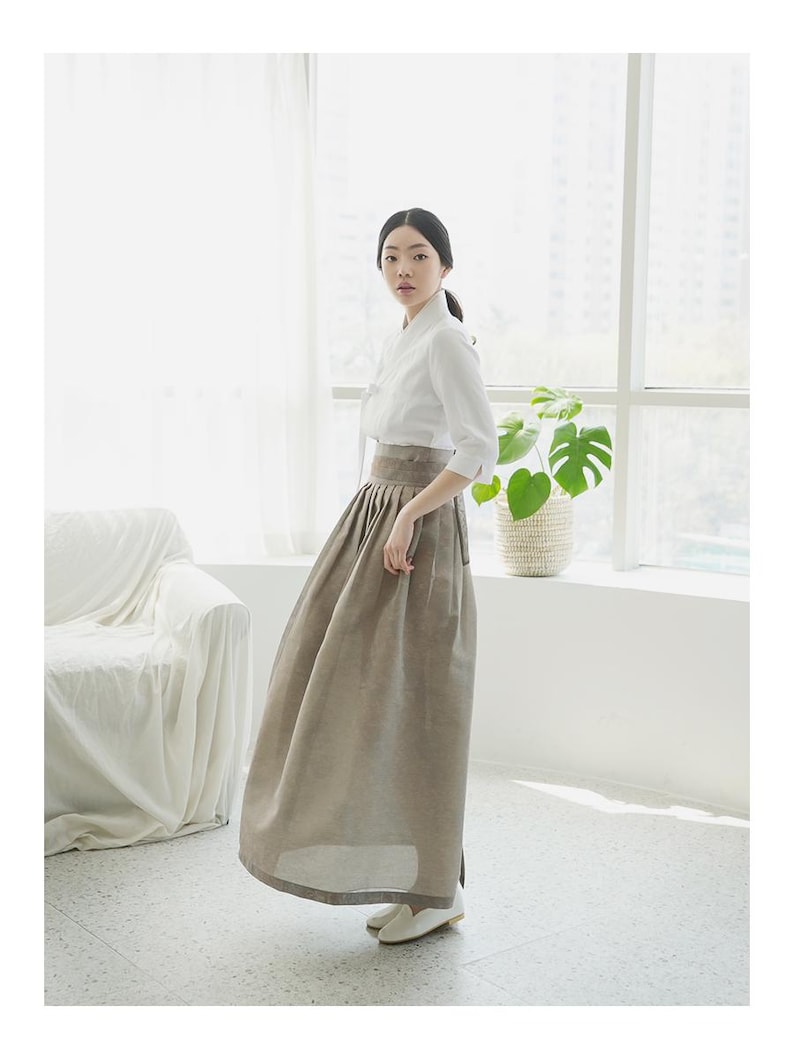 Lotus Jeogori Top: Korean Hanbok for Women Handmade Traditional Modern ...