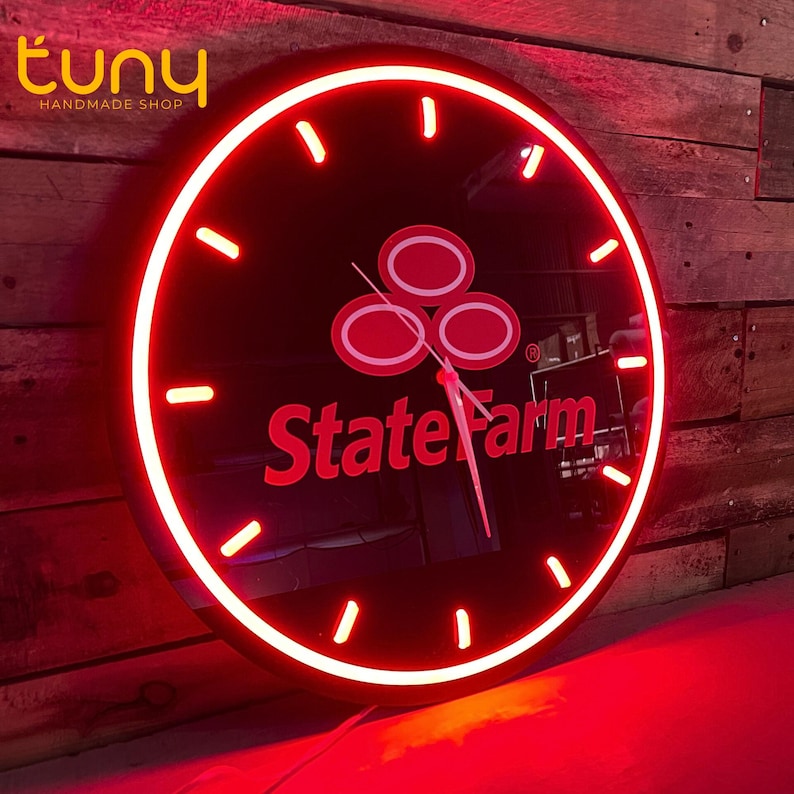 Custom LED Neon Clock, Personalized Wall Decor - Etsy