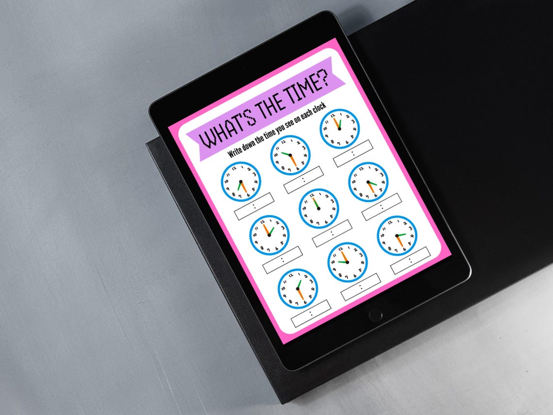 Telling Time Worksheets | Analog Clock Practice | Printable Math ...
