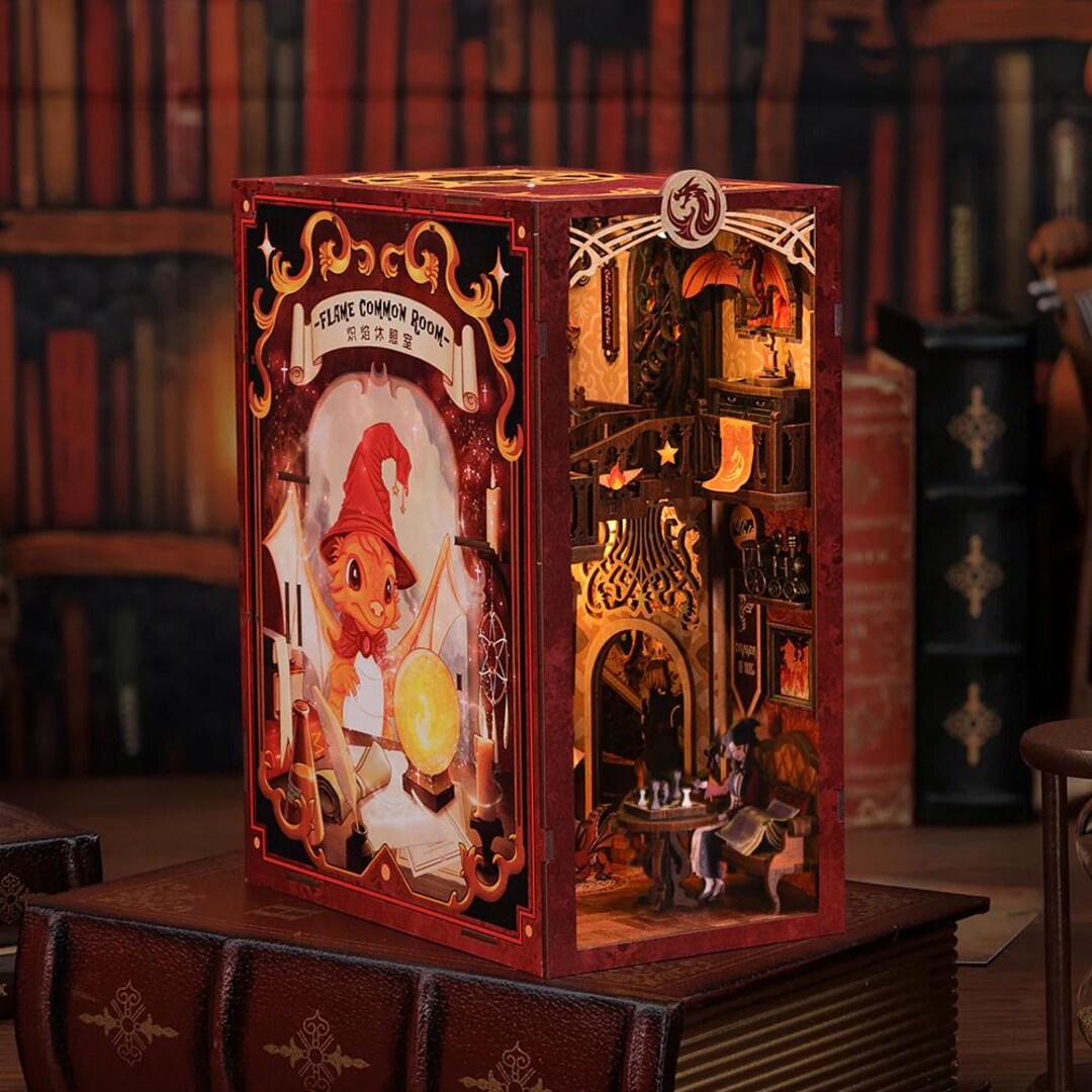 DIY Book Nook -flame Room- DIY Arts and Crafts, Gifts, Home Decor ...