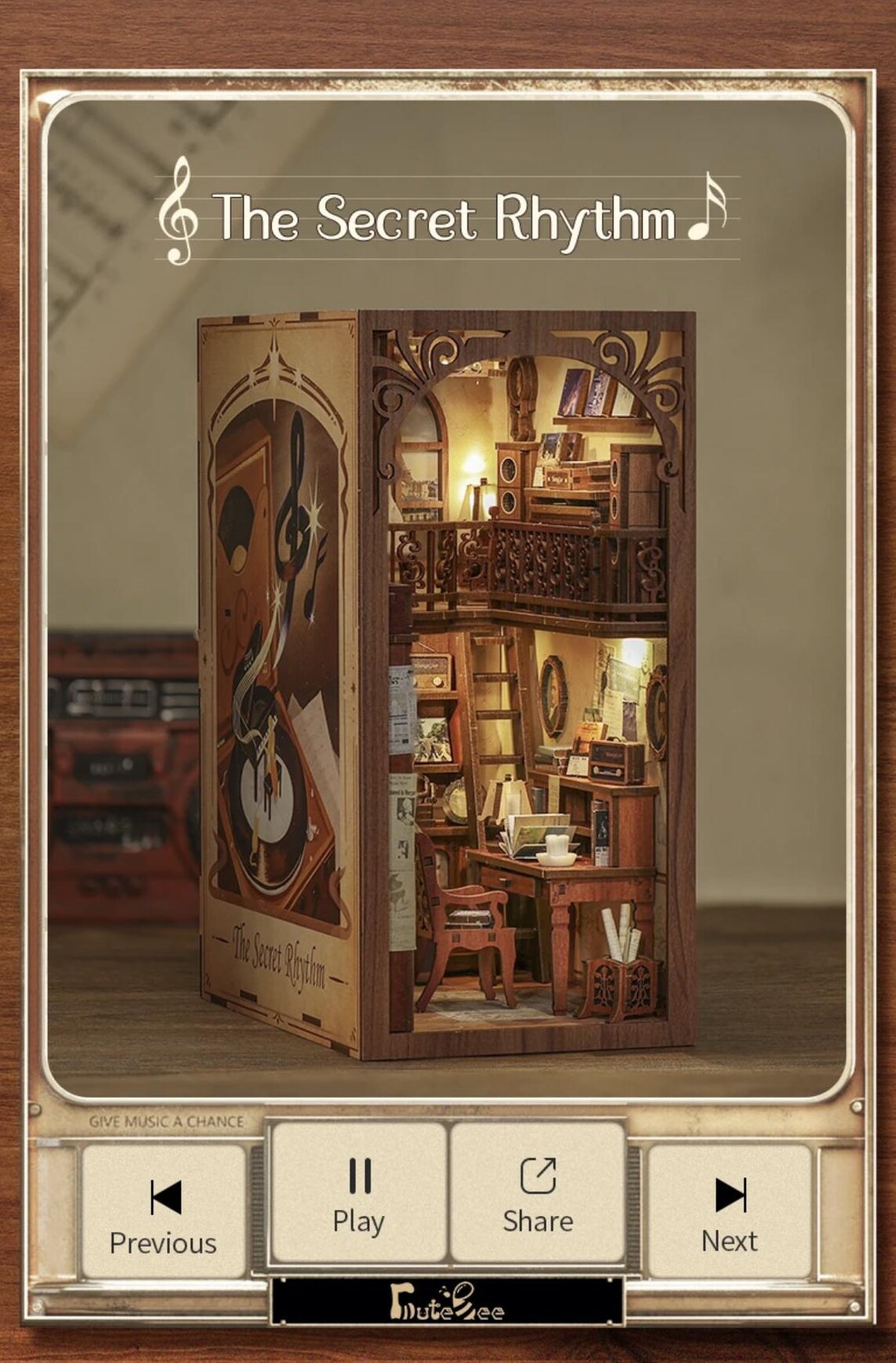 DIY Book Nook -secret Rhythm Music- DIY Arts and Crafts, Gifts, Home ...
