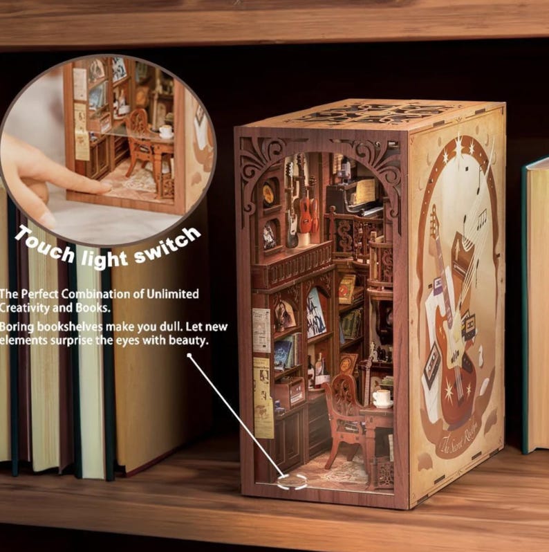 DIY Book Nook -secret Rhythm Music- DIY Arts and Crafts, Gifts, Home ...