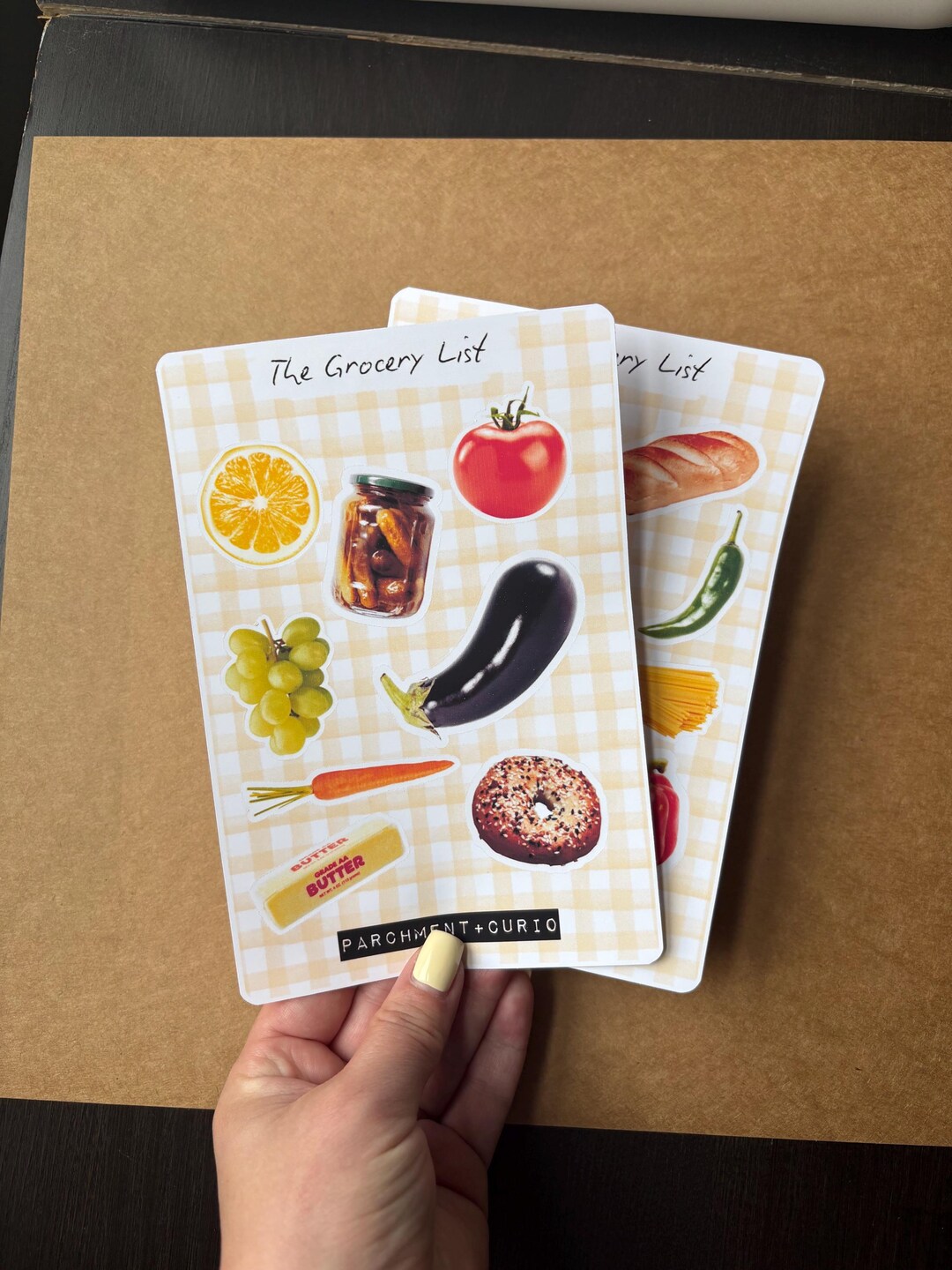 Grocery List Stickers: Matte Paper Scrapbooking Ephemera - Etsy