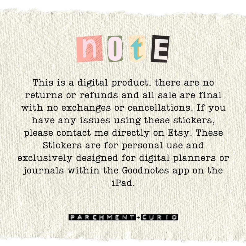 Digital Ransom Magazine Cutout Letters for Goodnotes Planners and ...